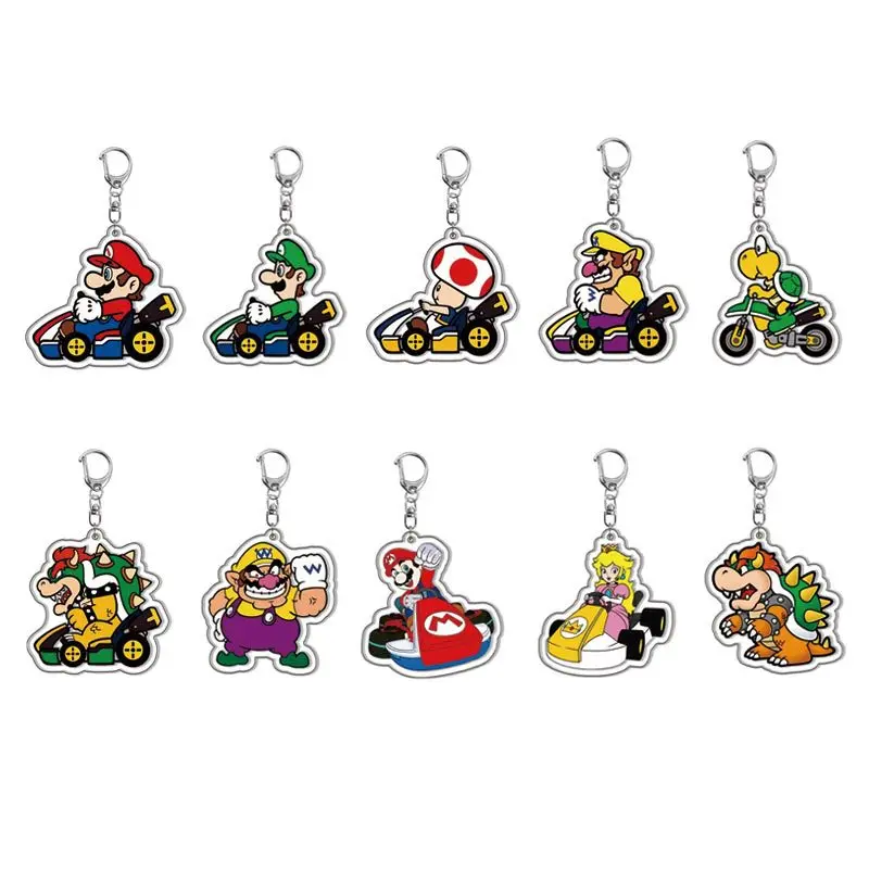 Game-Marios-Bowser-Cosplay-Acrylic-Key-Chain-Keychain-Pendant-Prop ...