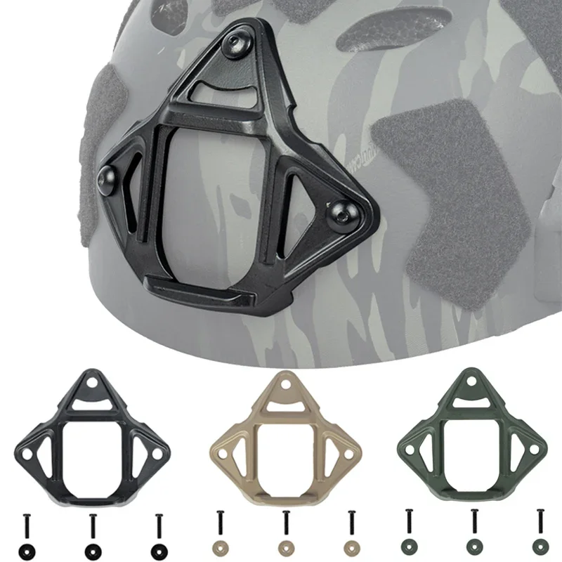 NEW-Tactical-Helmet-Metal-Three-Hole-NVG-Mount-Adapter-Military-FAST ...