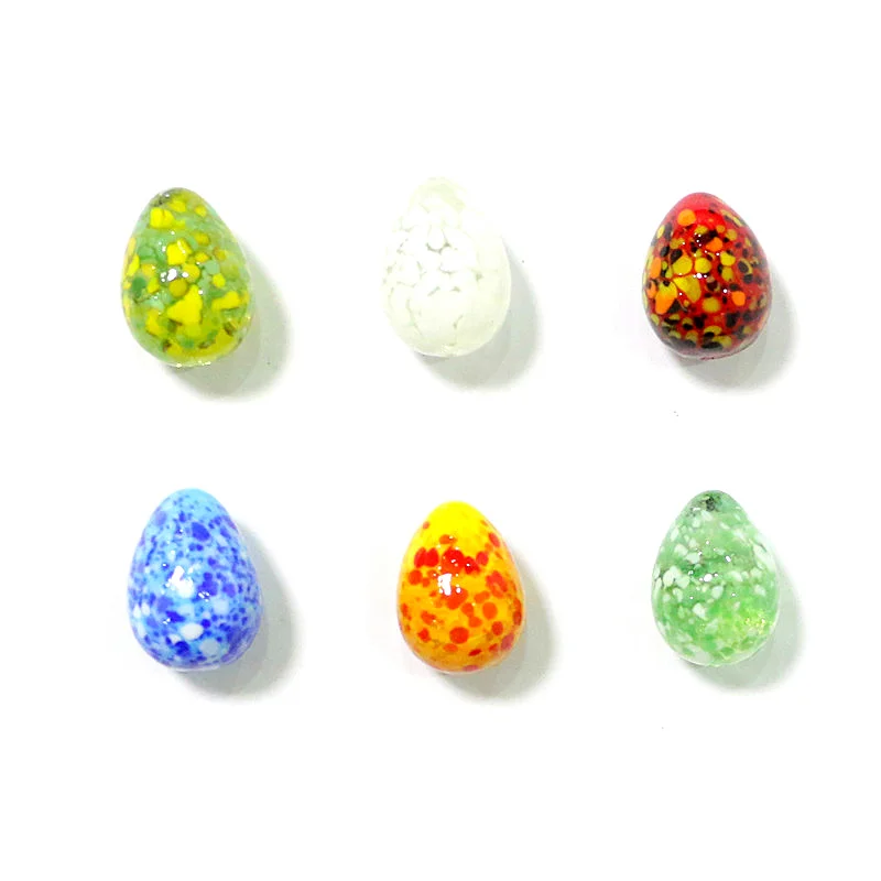 6PCS-Colorful-Cute-Mini-Murano-Glass-Easter-Egg-Shape-Ornaments-Rare ...