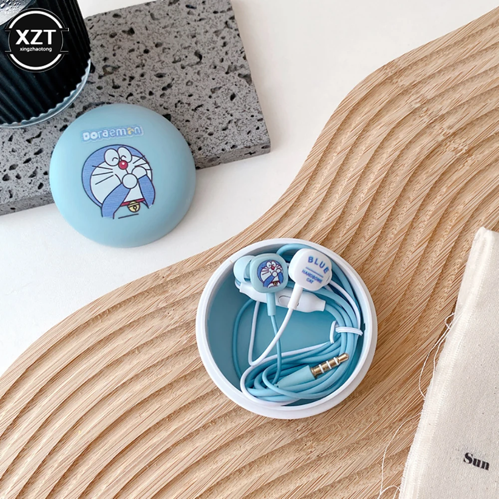 Universal Korean Cartoon Student Headset with Storage Box Cute Girl ...