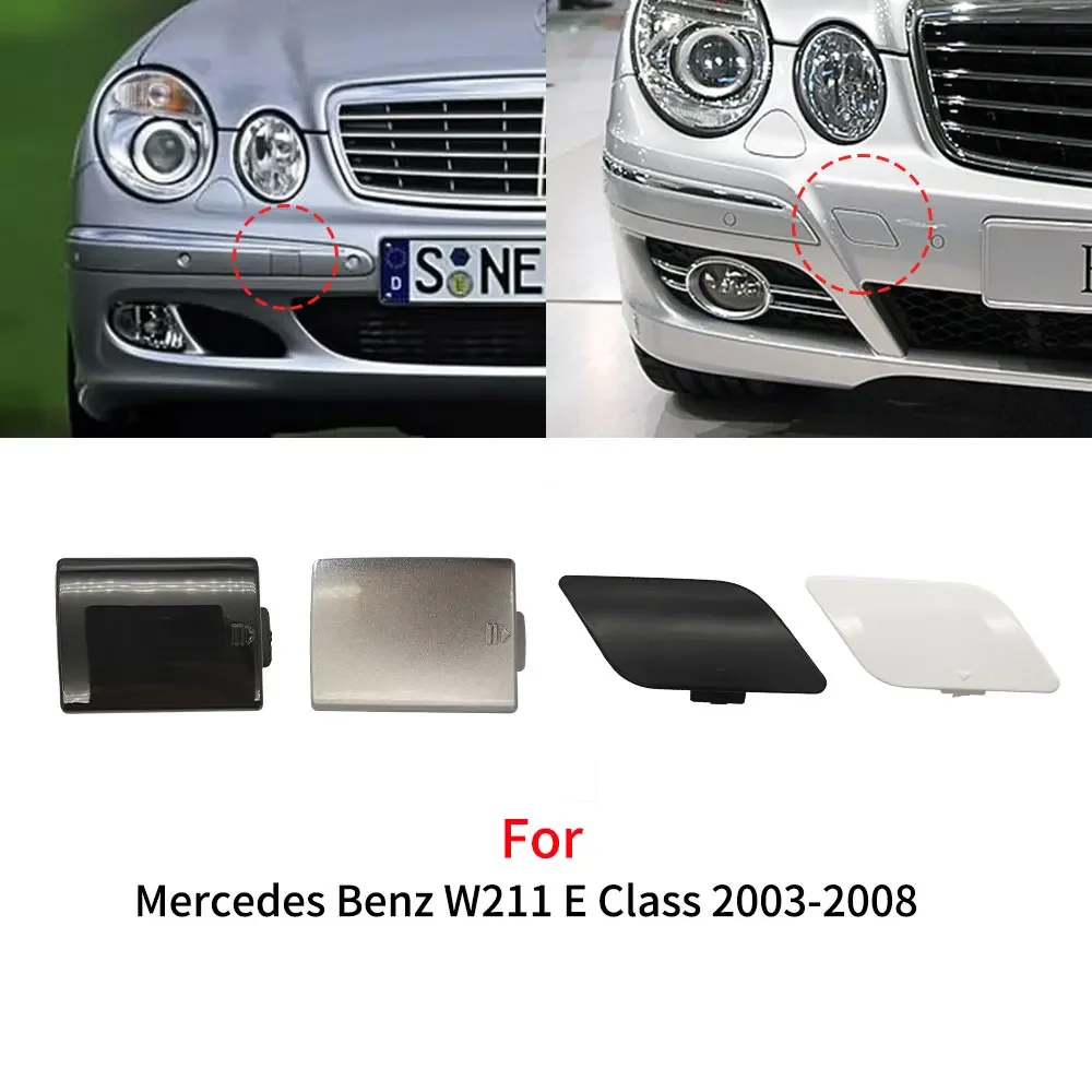 Car Front Bumper Tow Hook Cover Cap Silver For Mercedes Benz E Class ...