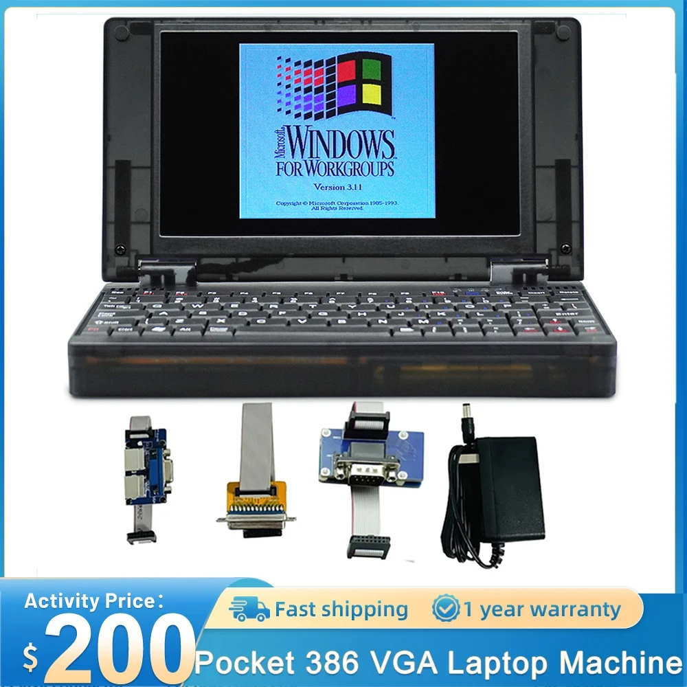 Pocket-386-Laptop-Windows95-3-11-DOS-system-retro-notebook-computer ...