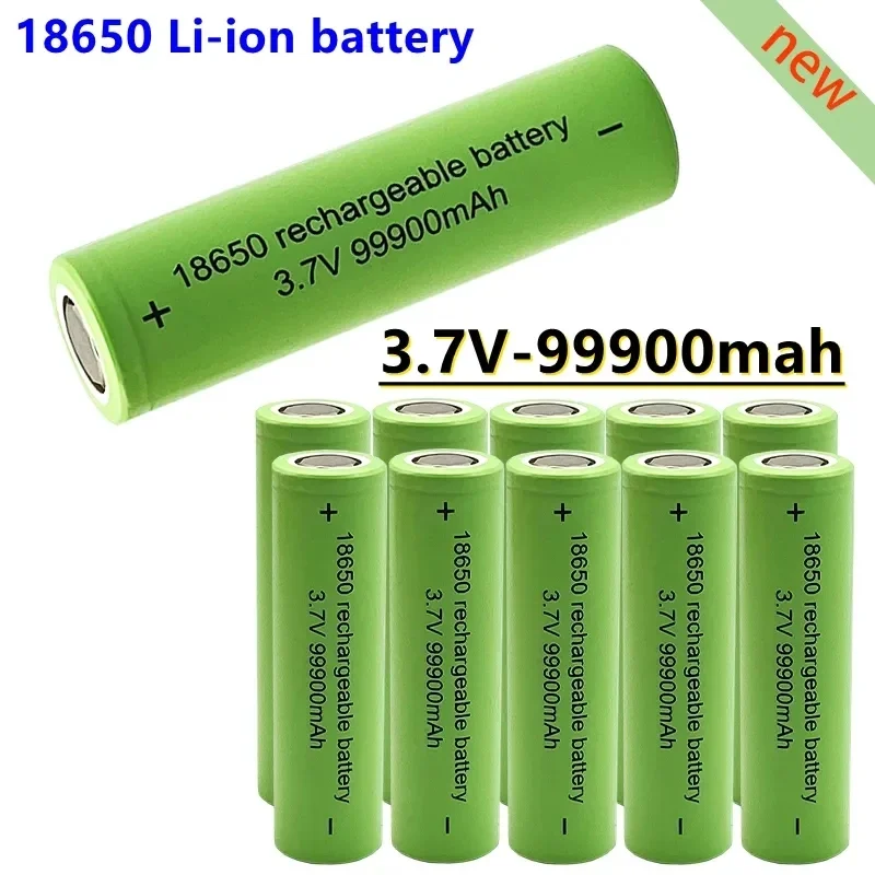 New-Original-18650-Battery-3-7-V-99900mah-18650-Flashlight-Battery ...