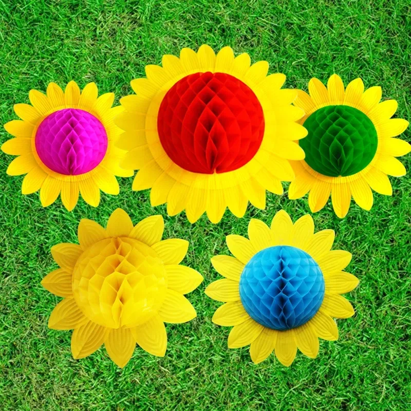 10pcs Sunflower Dance Props Hand-held Flowers Children Sunflower Props ...