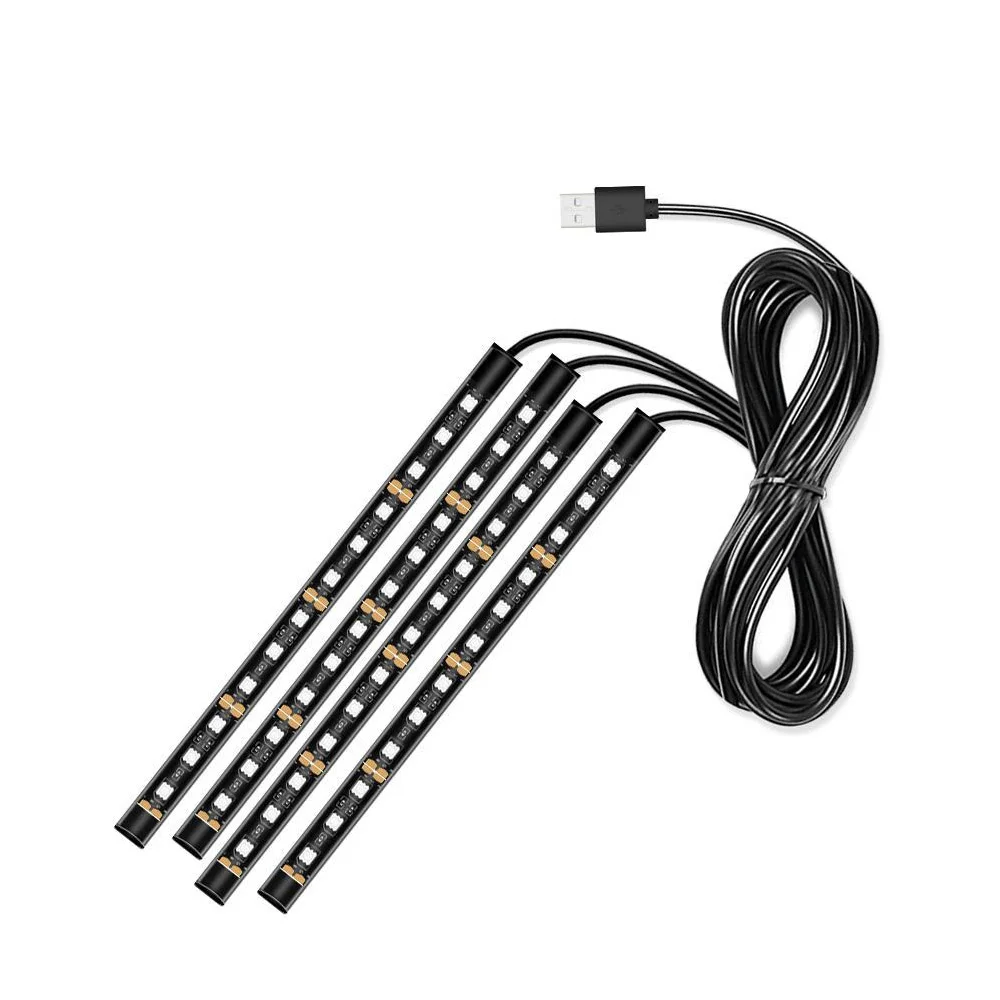 48-LED-Car-Interior-Ambient-Foot-Light-with-USB-Auto-Atmosphere ...
