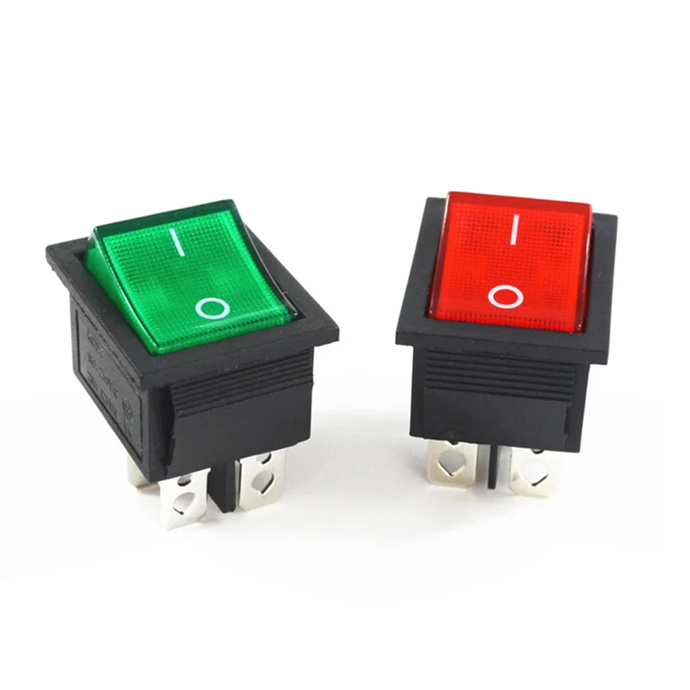 Rocker-Switch-Power-Switch-I-O-2-Level-4-Pins-with-Light-10A-AC125-250V ...
