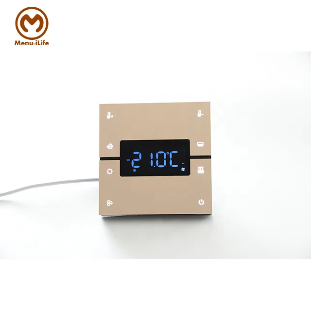 2020 Smart Light Switch Knx/rs485 Wall Temperature Control Switch Touch ...