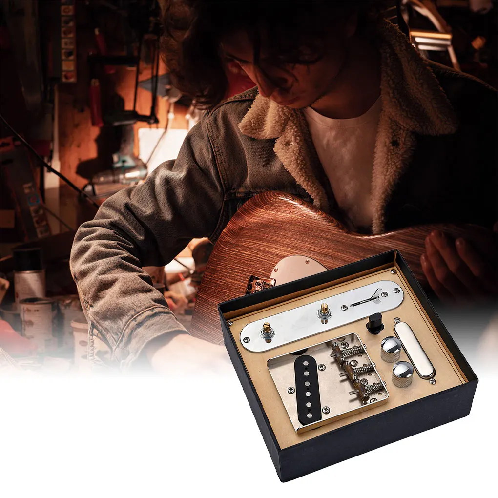 Telecaster Bridge Assembly Line Plate Set Guitar Pickups Kit Guitars ...