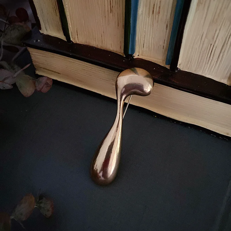 New-Court-Vintage-French-Minimalist-Frosted-Metal-Spoon-Brooch-Medieval ...