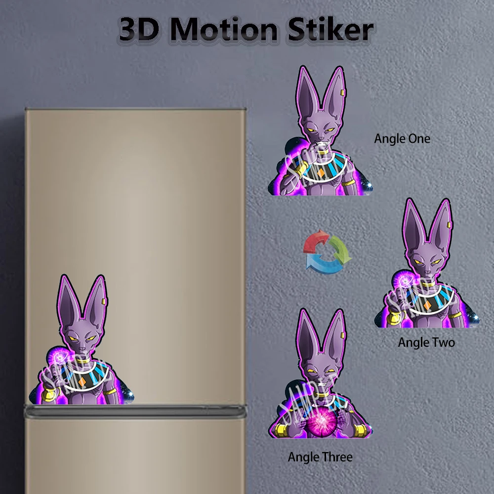 Anime-Self-adhesive-Stickers-Beerus-Dragon-Ball-3D-Motion-Decals-for ...