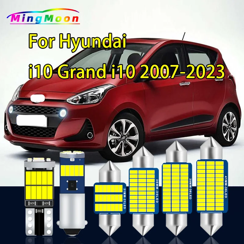 9Pcs-LED-Interior-Dome-Map-Light-Plate-Bulb-Kit-For-Hyundai-i10-Grand ...
