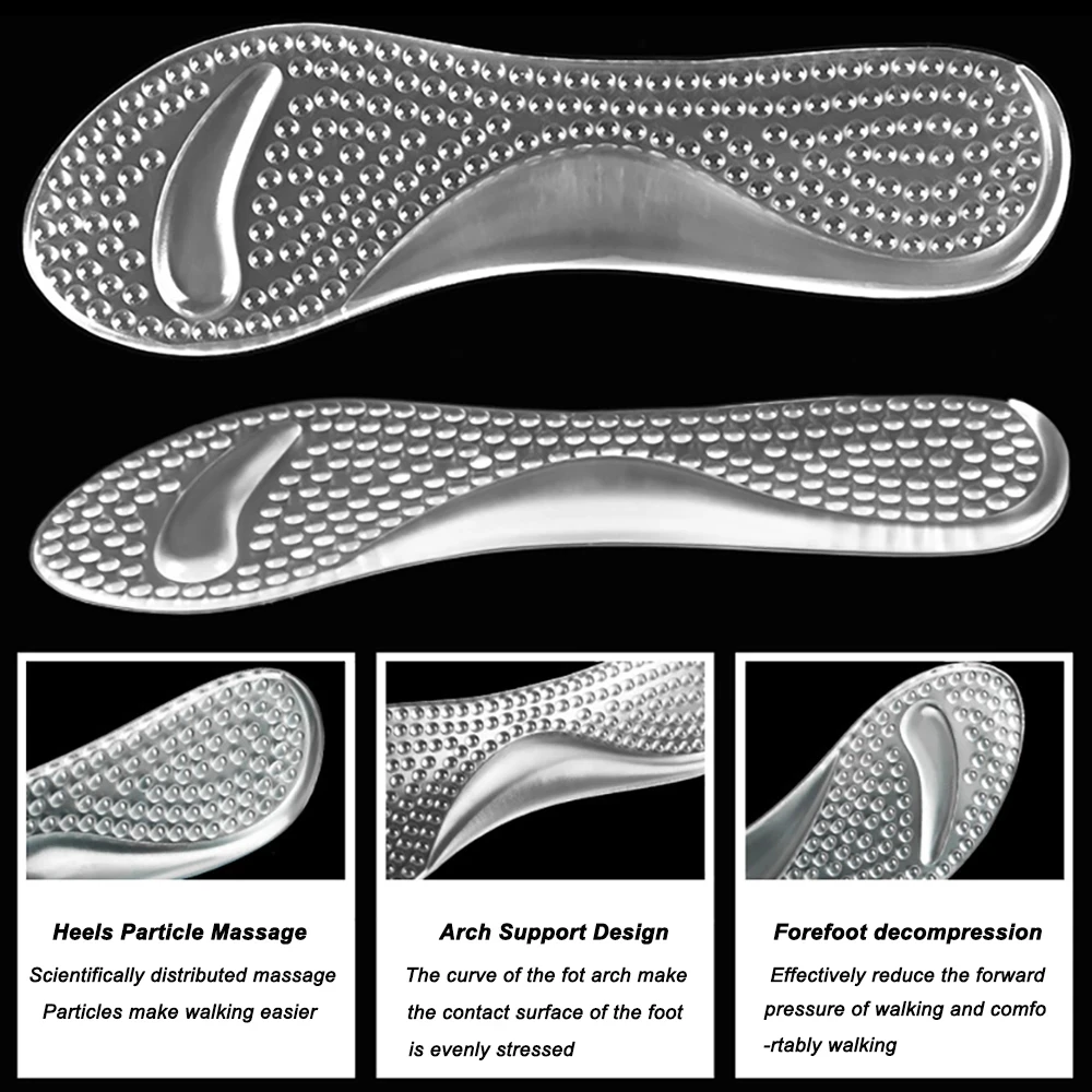 Semelle de chaussure,Semelles intérieures Orth4WD en gel de silicone ...