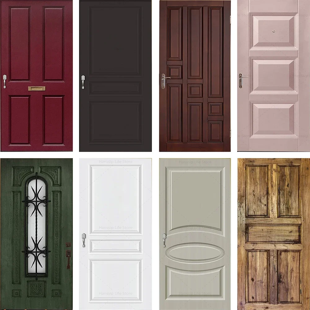 Vintage-Wood-Grain-Door-Sticker-3D-Style-Poster-Vinyl-PVC-Custom ...