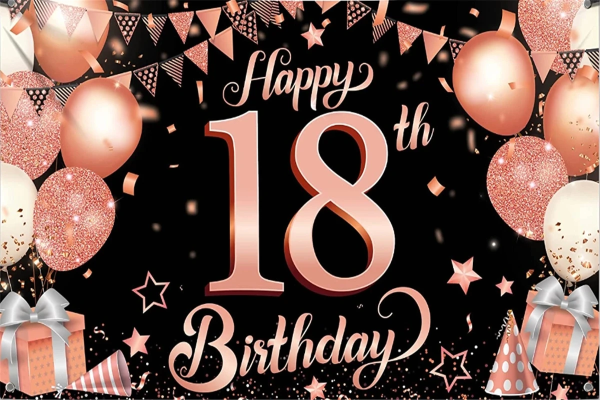 18th Birthday Background Designs