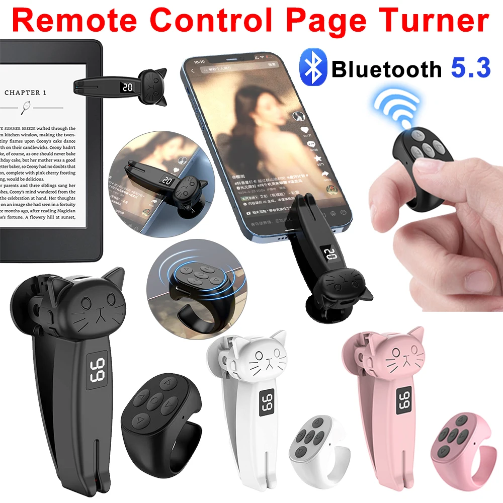Auto-Clicker-Remote-Control-Page-Turner-Bluetooth-Compatible-5-3-Camera ...