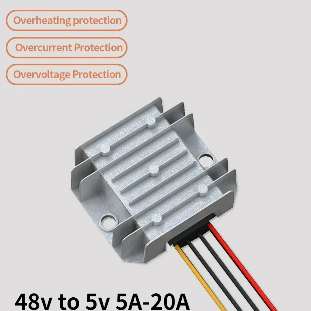48v to 5v 5A-20A DC-DC Converter 48v to 5v Buck Converter Step down ...