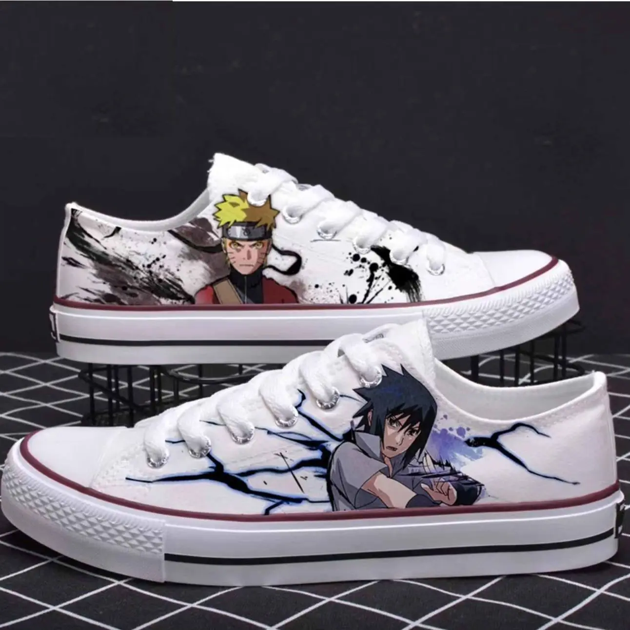 2023New-Anime-Naruto-Canvas-Shose-Low-Top-Sneakers-Casual-Shoes-Unisex ...