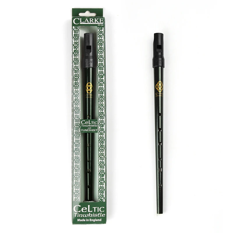 Flauta-Clarke-tradicional-verde-oscuro-silbato-de-llave-D-instrumento ...