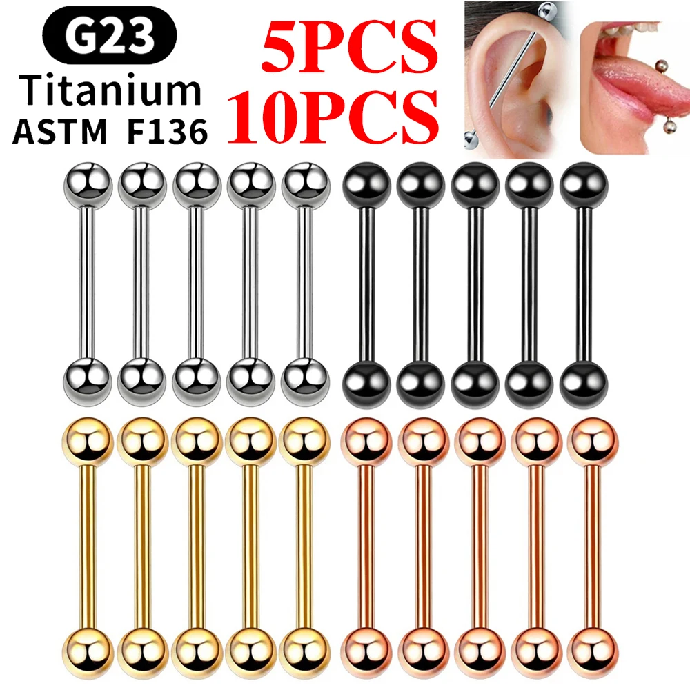 5-10PCS-G23-Titanium-External-Internal-Thread-Piercing-Body-Jewelry ...