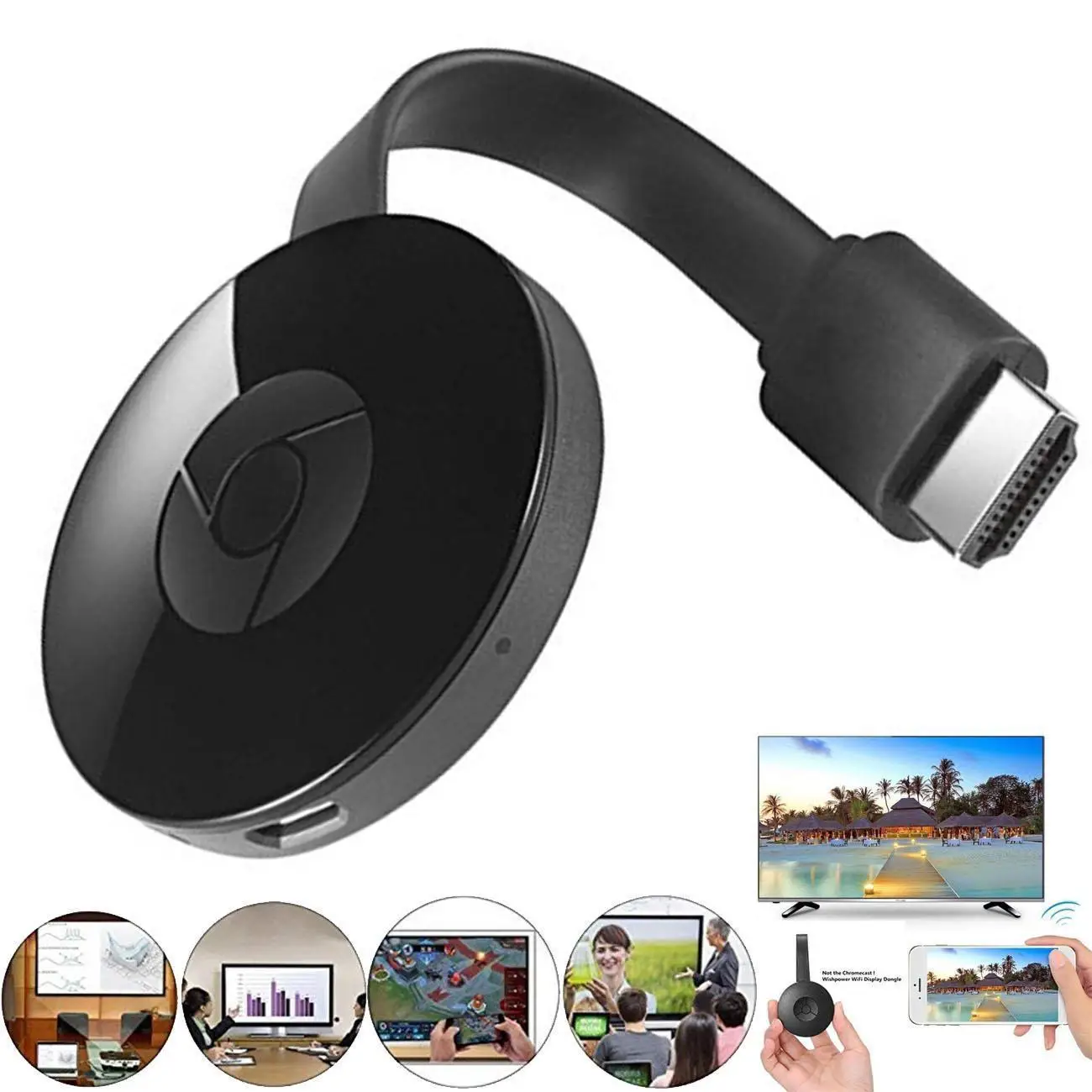 Chromecast-TV-stick-con-WiFi-mirascreen-compatible-con-HDMI-pantalla-HD ...