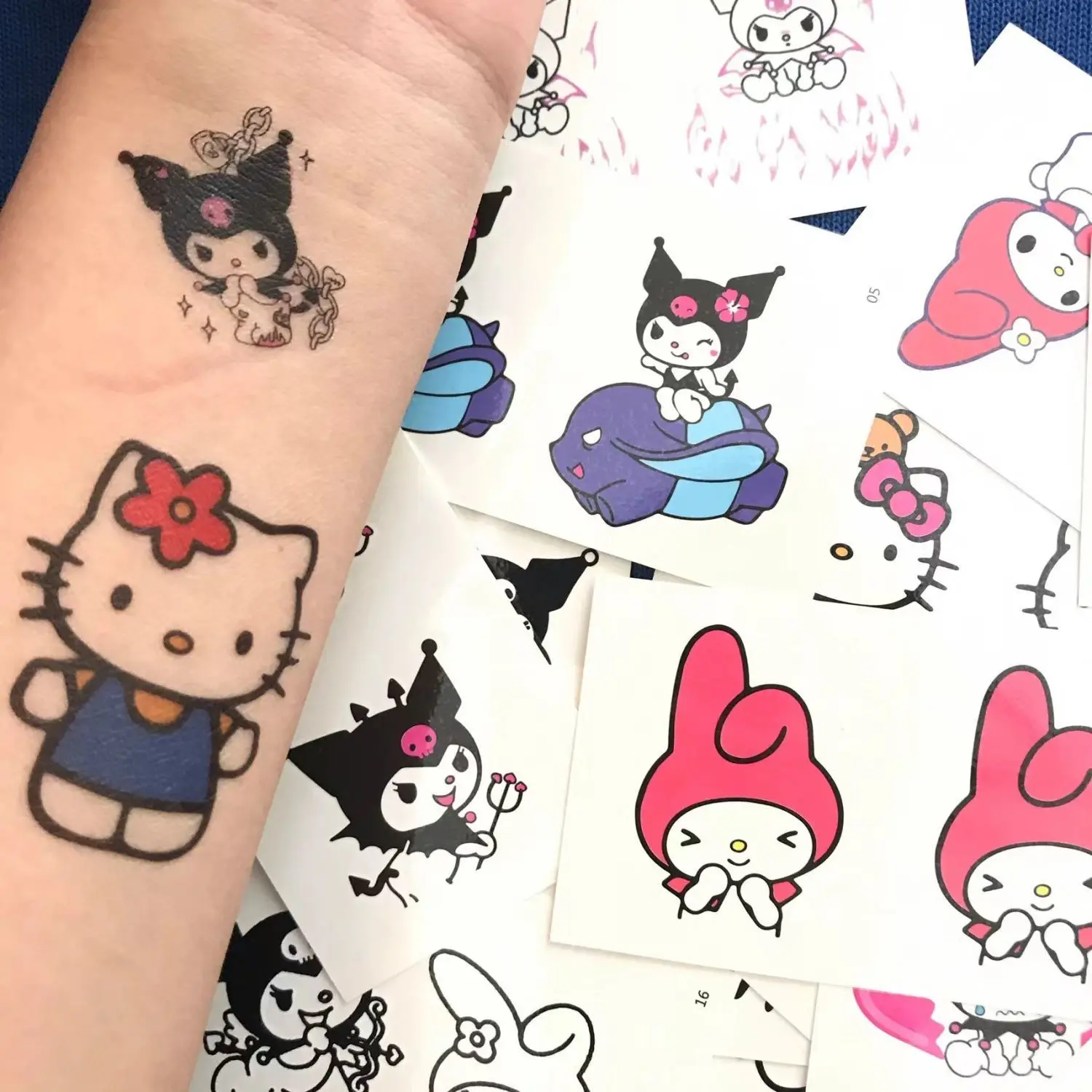 Hello Kitty With Crown Tattoo