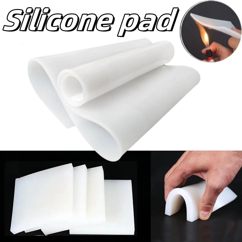 Silicone Gasket Sheet White Sheeting Pad Thickness 1/2/3mm High ...