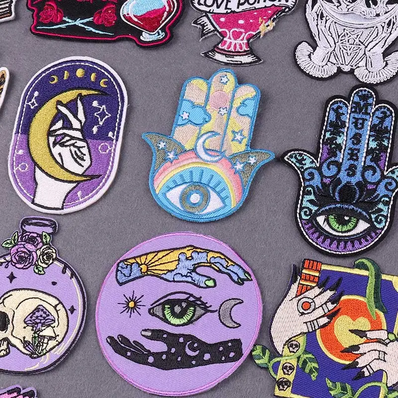 Gothic-Embroidery-Patch-Clothing-Thermoadhesive-Patches-For-Clothes-DIY ...