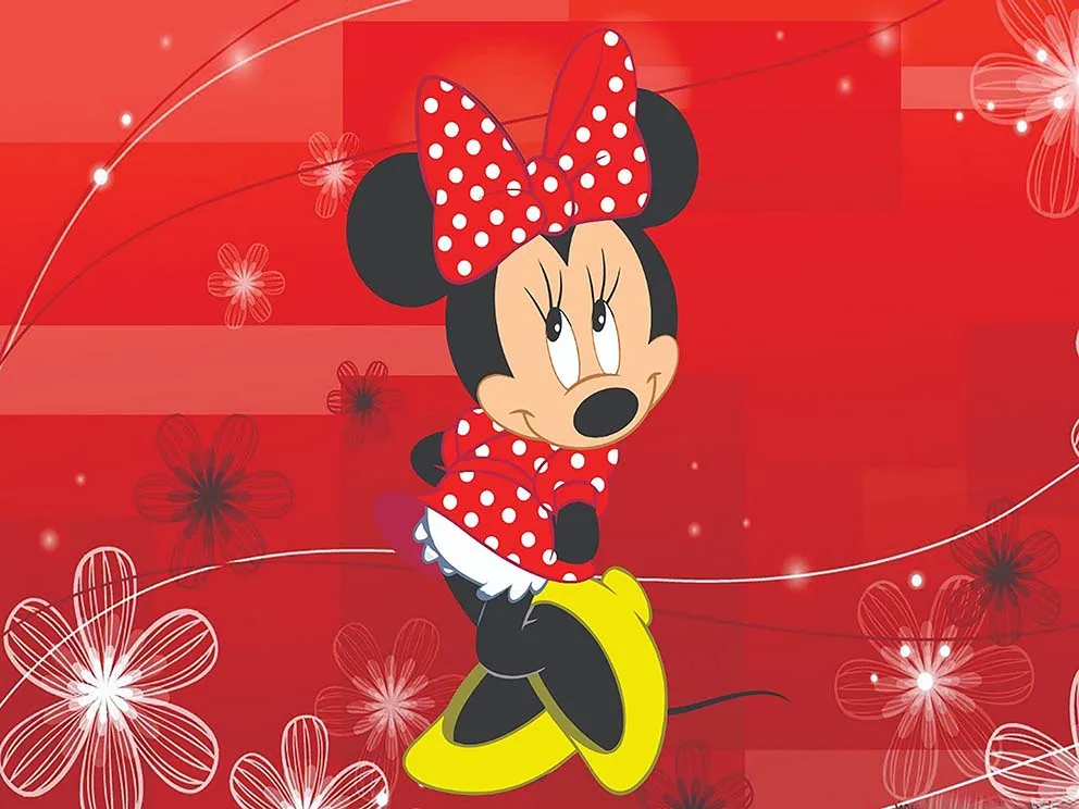 Red Minnie Mouse Background Minnie Mouse Wikipedia