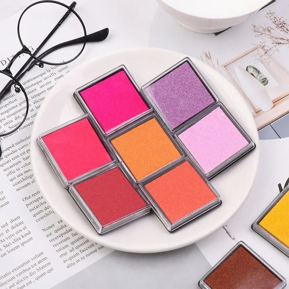 Pra-a-Fingerprint-Inkpad-Ink-Pad-Multi-color-Esponja-Stamp-Pads-DIY ...