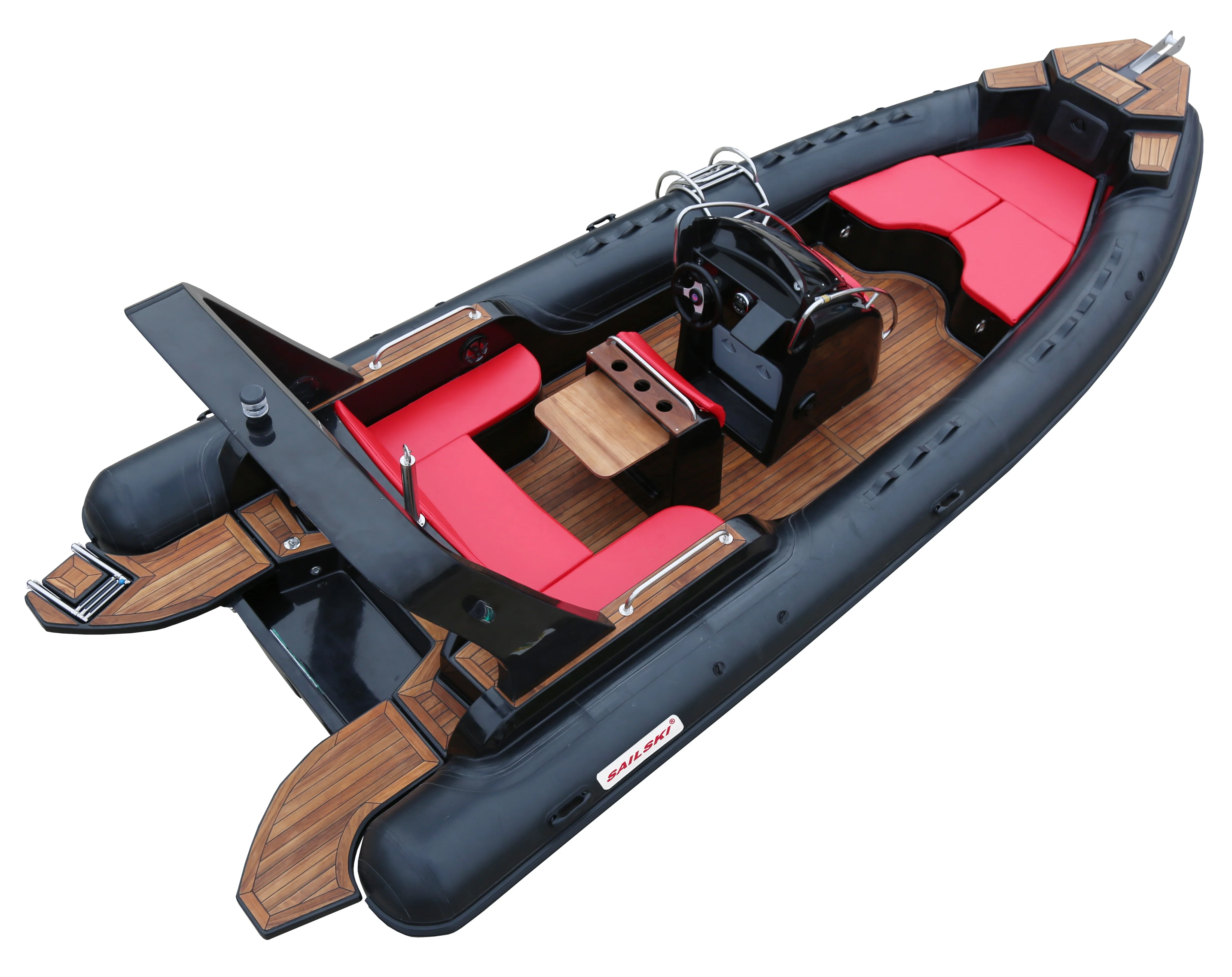 SAILSKI-barco-inflable-r-gido-de-lujo-7m-23-pies-10-personas-250HP ...