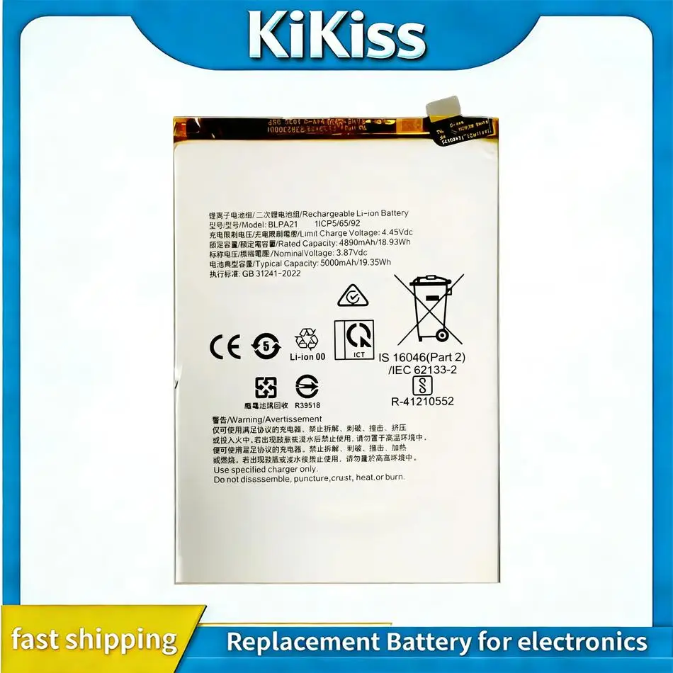 5000Mah Safe Reliable Power Supply For Oppo A18 BLPA21 Mobile Phone ...