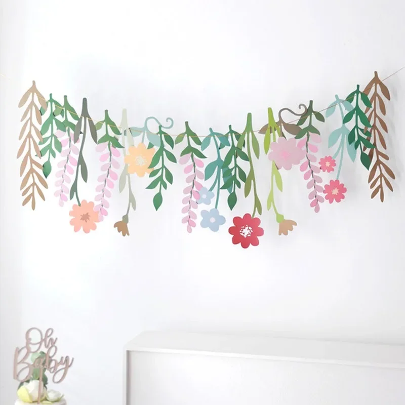 Creative-Flower-Plant-Banner-Children-s-Bedroom-Wall-Decor-Cute-Spring ...