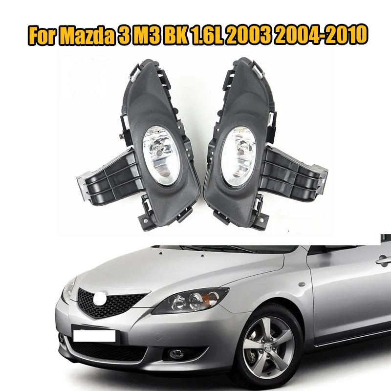 Car Front Bumper Fog Light Lamp Fog Lamp Assembly For Mazda 3 M3 BK 1.6L 2003 2004 2005 2006 ...