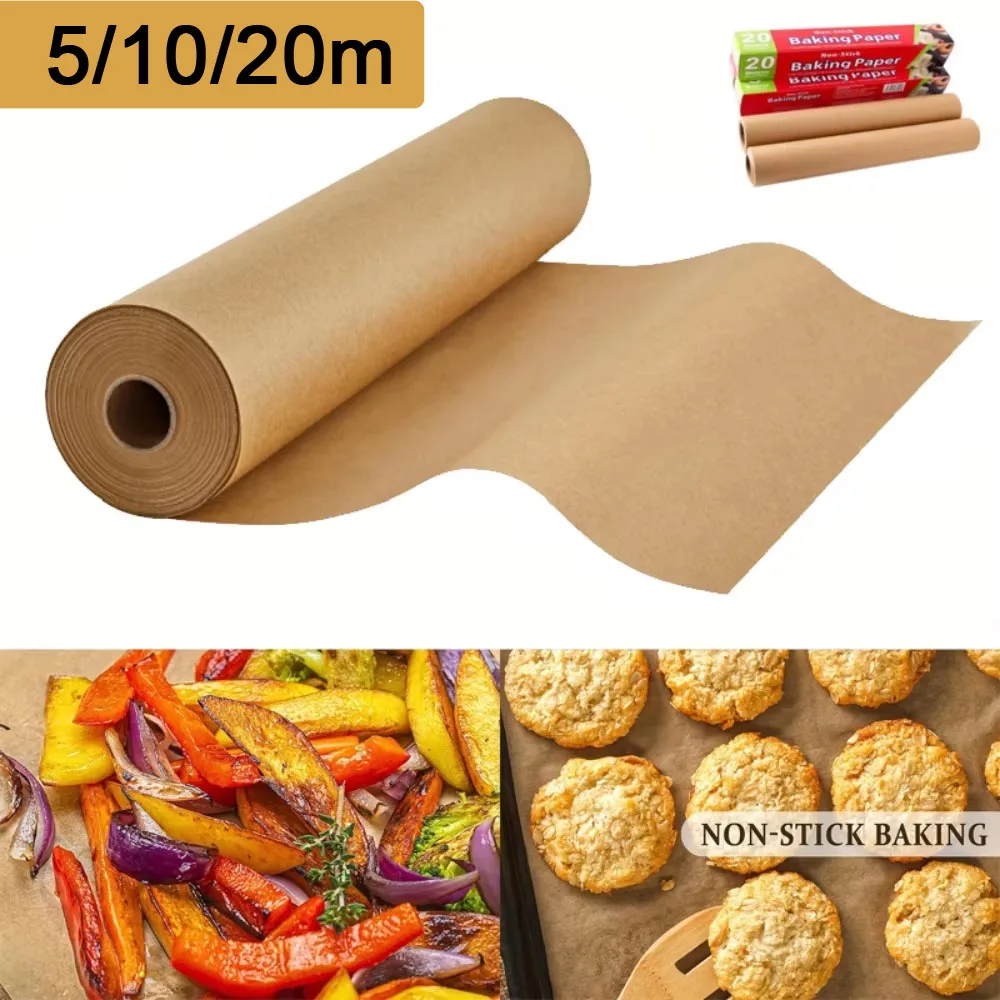 5-8-10-20m-Parchment-Paper-Baking-Sheets-Non-Stick-Precut-Baking-Liners ...