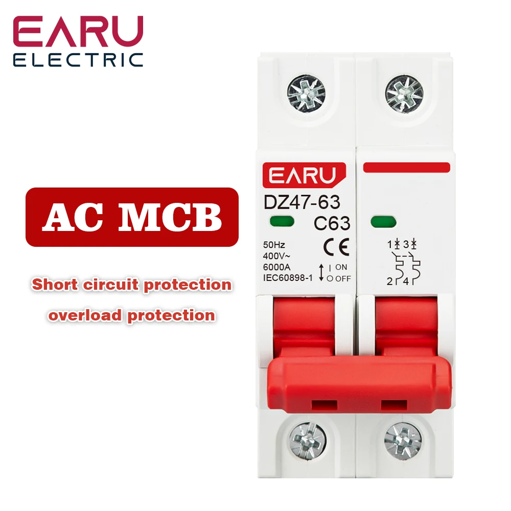 2P-AC-MCB-C-Type-Circuit-Breaker-Overload-Protection-Short-Circuit ...