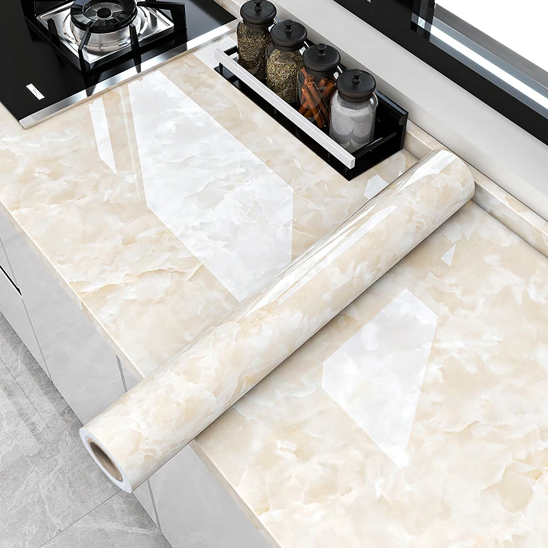 40cm Waterproof Kitchen Wall Sticker Self-adhesive Countertop Tile ...