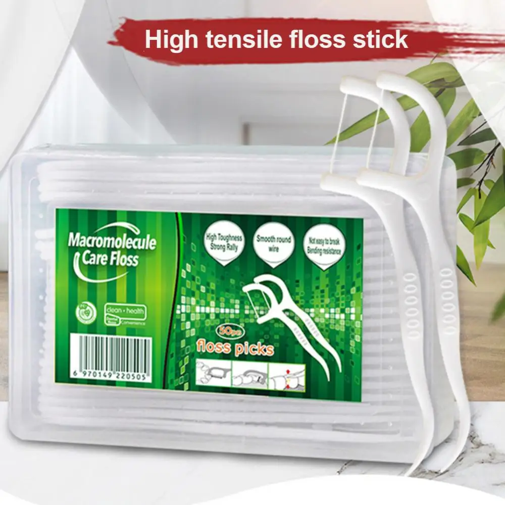 100PCS-Box-Dental-Floss-Interdental-Brush-Teeth-Stick-Toothpicks-tooth ...