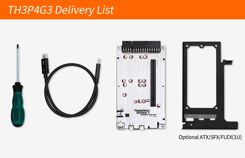 Th3p4g3 Mini Gpu Dock Graphics Card Extension Dock Thunderbolt