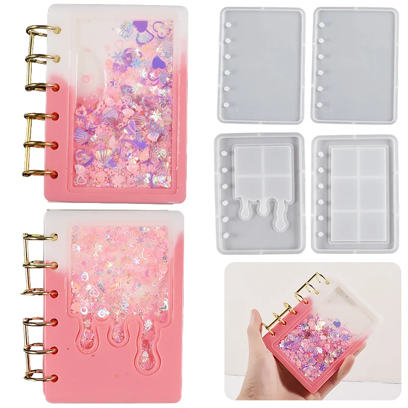 DIY-Notebook-Cover-Resin-Mold-Kit-Crystal-UV-Epoxy-Resin-Molds ...