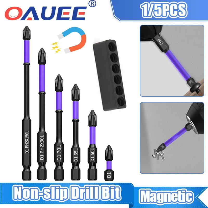 Oauee-Magnetic-D1-Anti-shock-Batch-Head-Hand-Electric-Drill-Bit-Cross ...