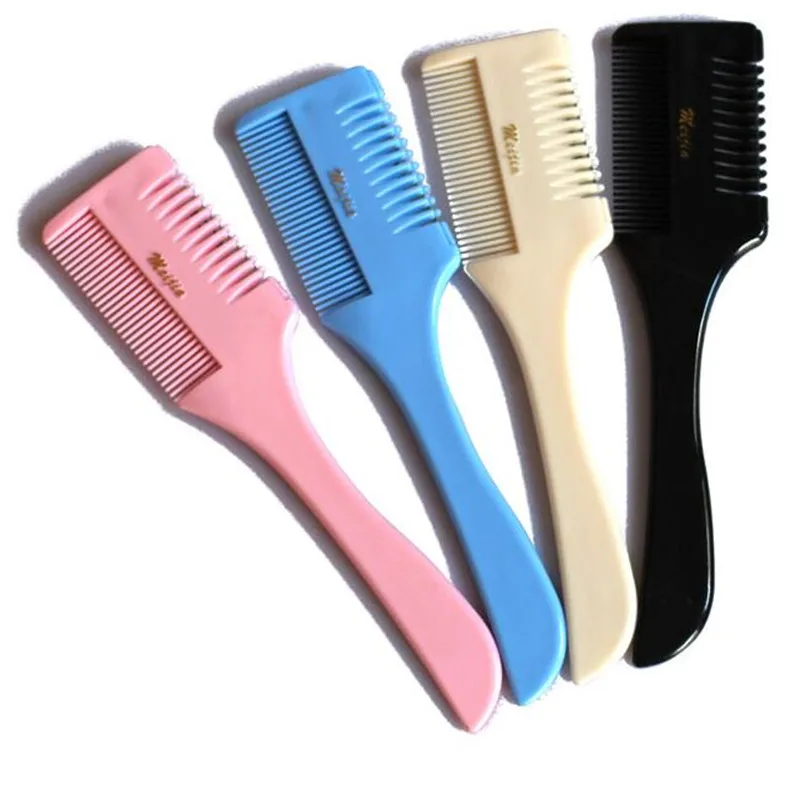 1 Pcs hair cutting combs razor comb with blade comb with a hair clipper ...