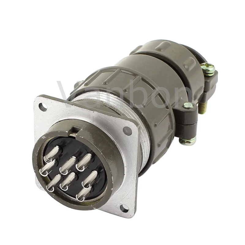 Conector-de-enchufe-Circular-de-aviaci-n-Conector-de-8-n-cleos-32mm ...