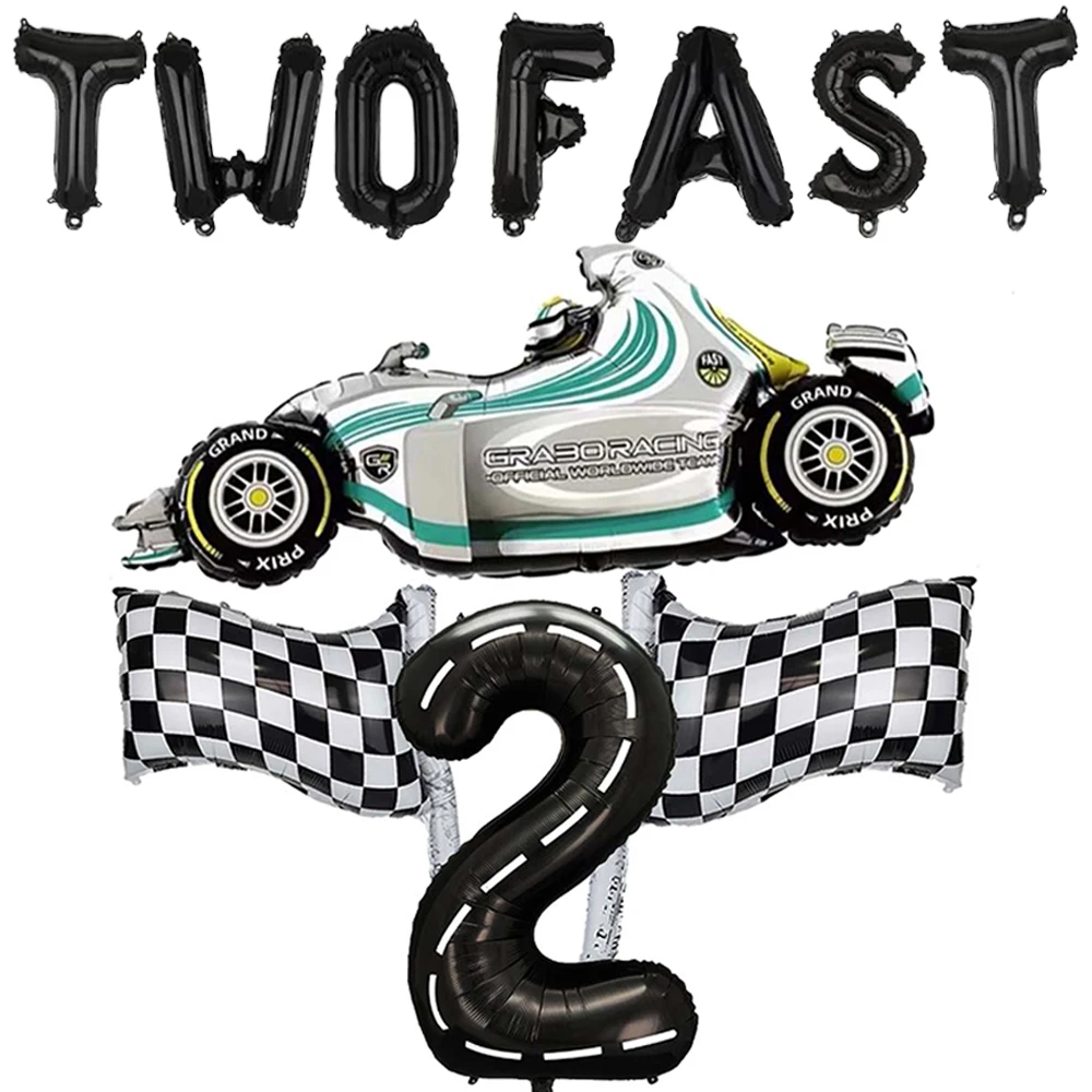 1-Set-Two-Fast-Party-Balloon-2nd-Racing-Car-Theme-Birthday-Party-Letter ...