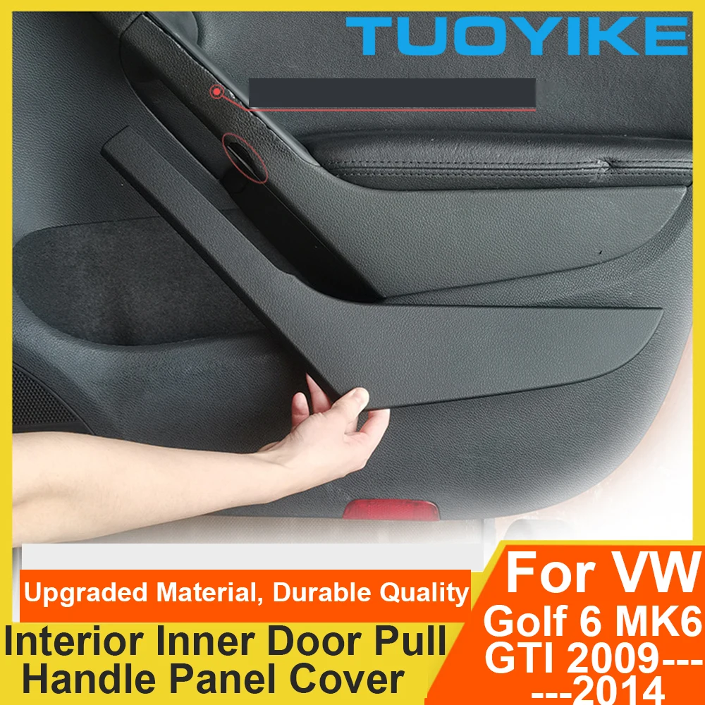 Car-Inner-Interior-Door-Pull-Handle-Cover-Trim-Carbon-Fiber-Left-Right ...