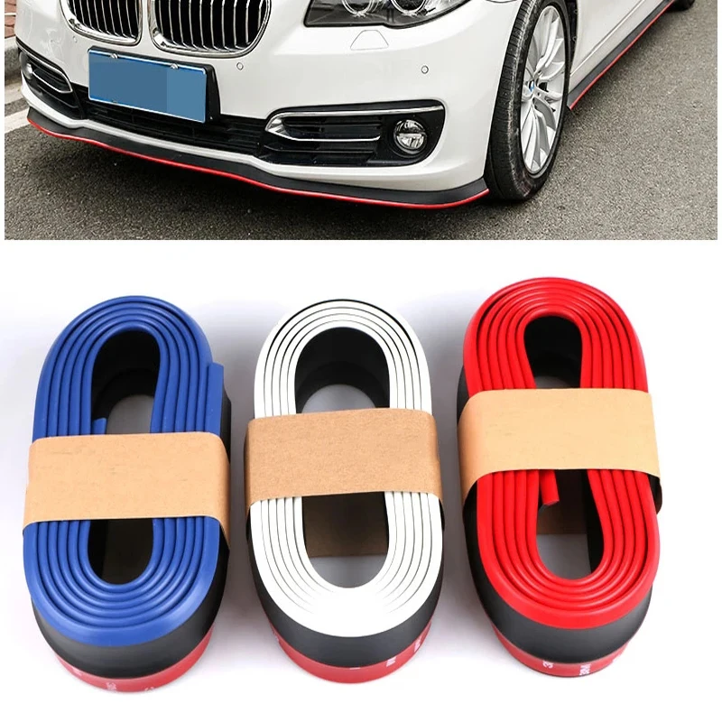 2.5m Car Bumper Protector Car Sticker Body Kit Spoiler Bumpers Lip ...