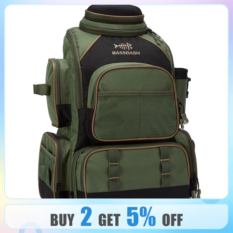 Bassdash-Multifunctional-Fishing-Tackle-Backpack-Lightweight-Tactical ...