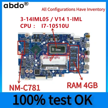 For Lenovo ideapad 3-15IML05/ V15 G1-IML Laptop Motherboard.NM-C781 ...