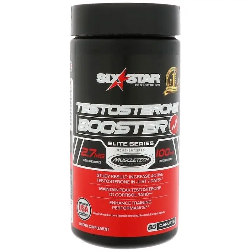 SIX STAR Testosterone Booster 60 Caps Muscletech Six Star Pro Nutrition ...