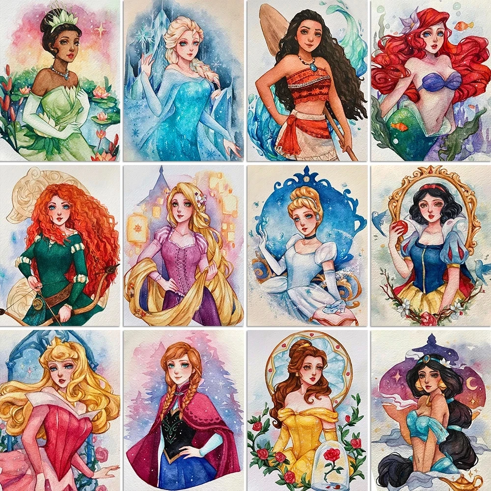 Disney-Princess-Series-Jasmine-Aisha-Canvas-Painting-Wall-Art-Nordic ...