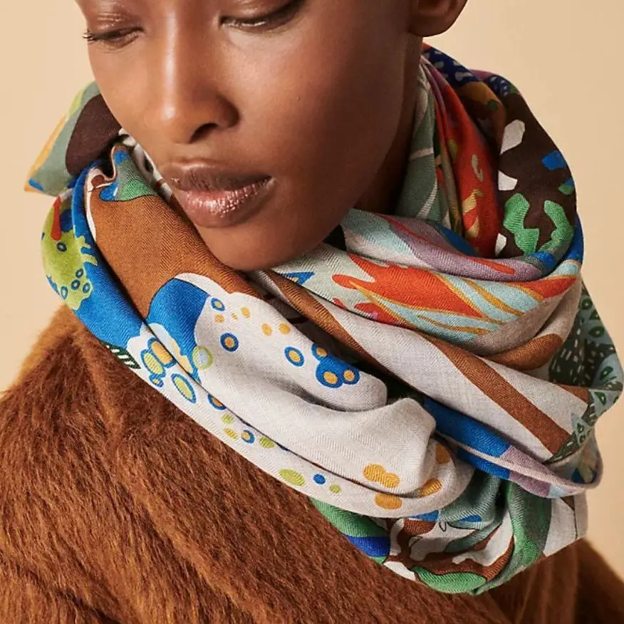 Cachecol-de-seda-caxemira-para-mulheres-Designer-de-Luxo-Pashmina ...